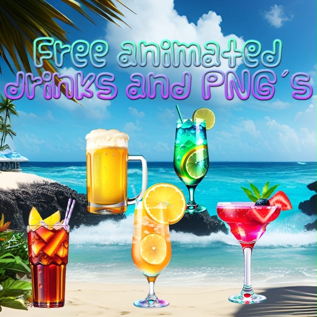 Free animated drinks and PNG´s - Seighcho - BOOTH