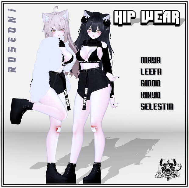 hip wear for maya/leefa/kikyo/rindo/selestia_C01 - ROsE ONi - BOOTH