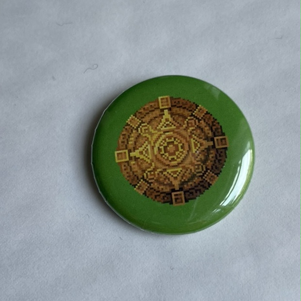 缶バッジ「古代人の盾」(32mm) - elemasta - BOOTH