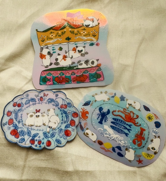 猫のオーロラシールセット - Bitte Mitte - BOOTH