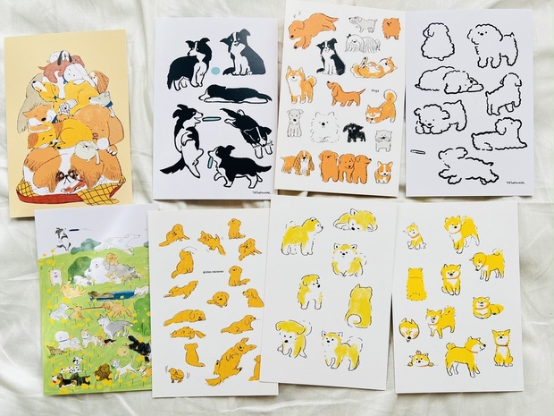 犬のポストカードセット - Bitte Mitte - BOOTH