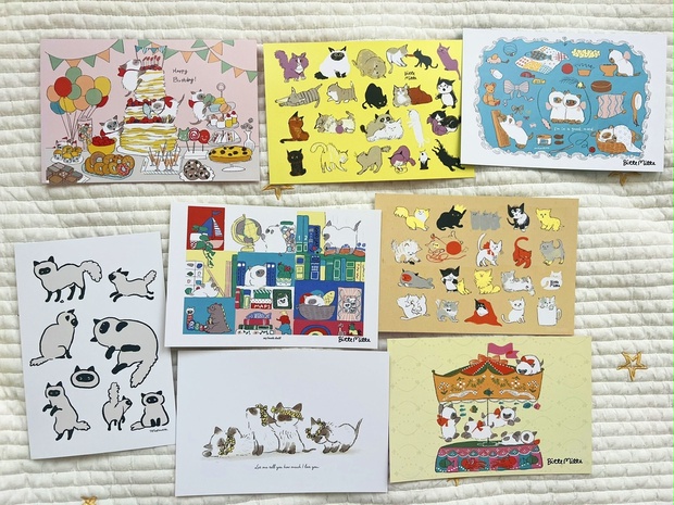 猫のポストカードセットその2 - Bitte Mitte - BOOTH