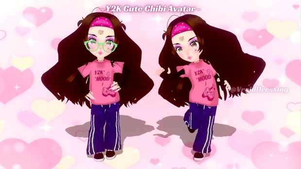 3D Y2K Cute 3D Chibi Vroid Avatar - VroidDressing - BOOTH