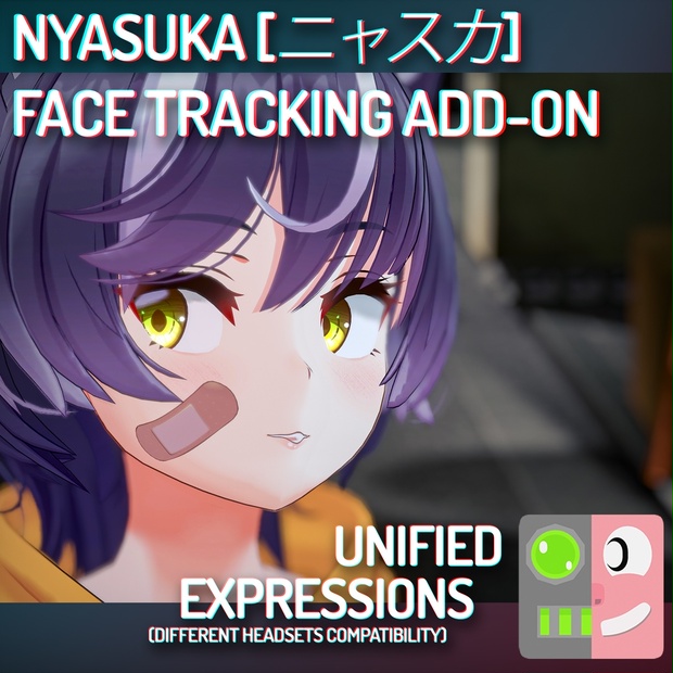 [ VRChat ] ニャスカ！ | フェイストラッキング アドオン - Echo_DNG - BOOTH