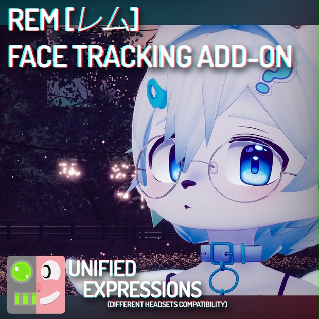 [ VRChat ] レム | フェイストラッキング アドオン - Echo_DNG - BOOTH