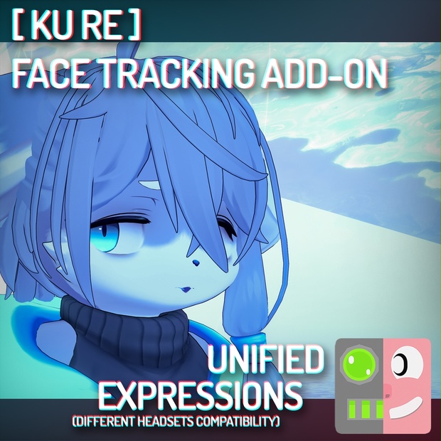 [ VRChat ] KU Re | フェイストラッキング アドオン - Echo_DNG - BOOTH