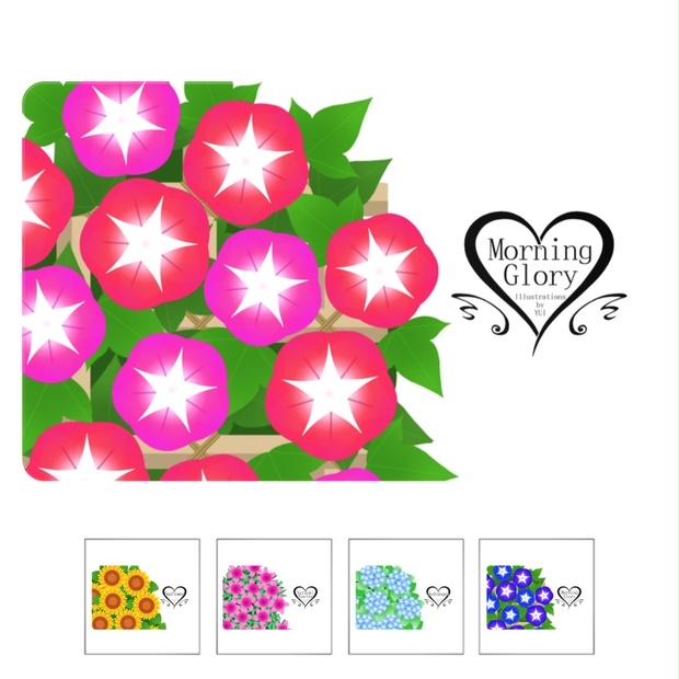 Flower ICカードステッカー① - ゆいのお絵描き雑貨屋さん - BOOTH