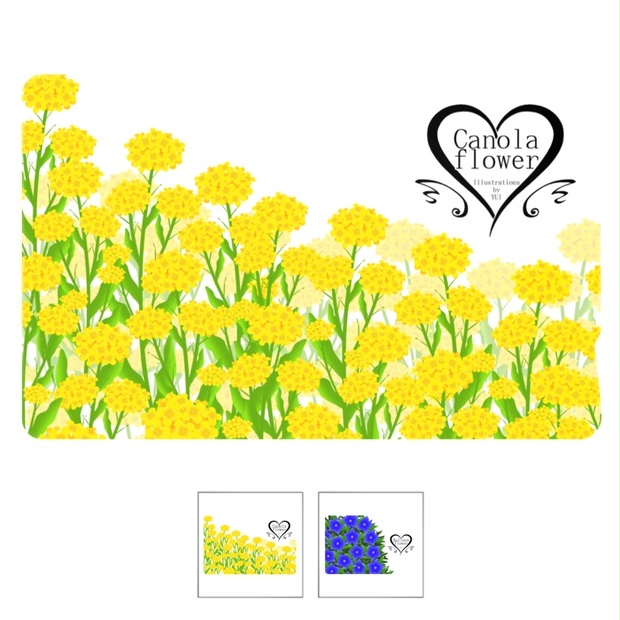 Flower ICカードステッカー② - ゆいのお絵描き雑貨屋さん - BOOTH