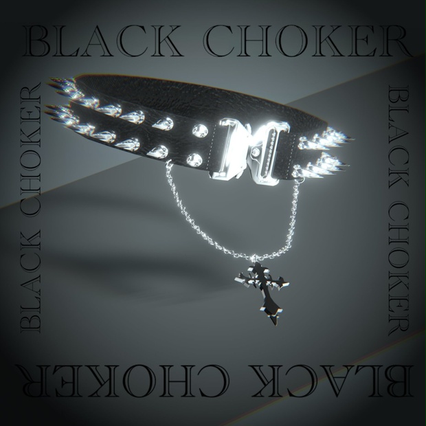 【6アバター対応】BLACK CHOKER【3Dモデル For VRChat】 - #MochiRabbit /もちうさぎ - BOOTH