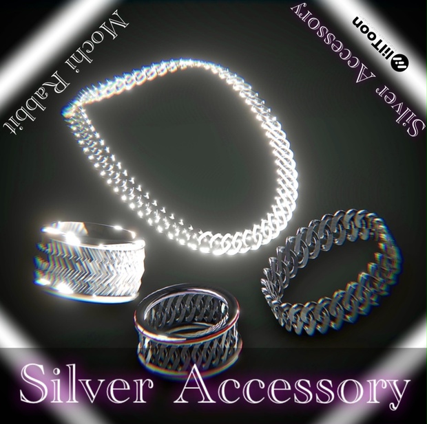 Silver Accessory【3Dモデル For VRChat】 - #MochiRabbit /もちうさぎ - BOOTH