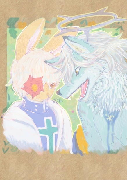 どうぶつ師弟ポストカード - karasuuri-shop2 - BOOTH