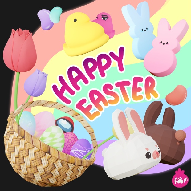 Easter 3D Assets/Props - dariruupom - BOOTH