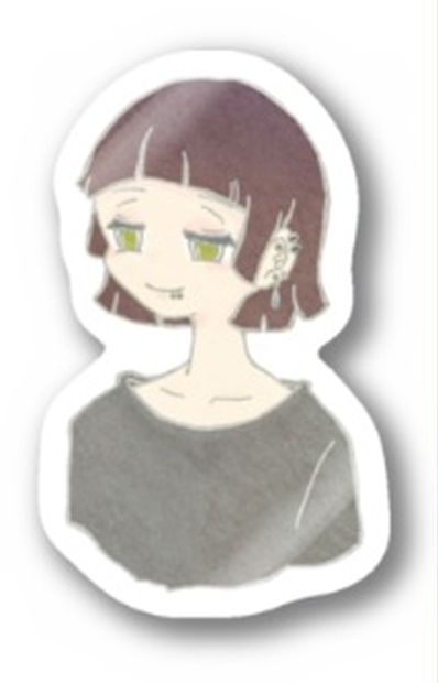 ステッカー：『self portrait』 - akira - BOOTH