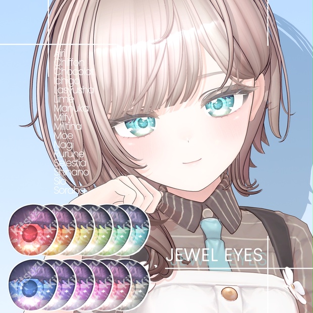 【16 Avatars】 Jewel Eye Textures - KitsuZuri - BOOTH