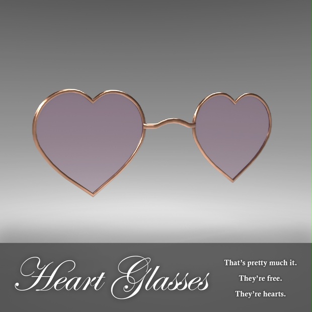 Heart Glasses For Vrchat Electros Assets For Vrchat Booth