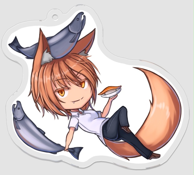 サーモンさんアクリルキーホルダー - INARI FACTORY - BOOTH