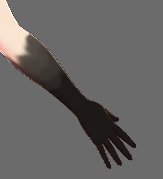 Male Ink Glove Vroid Asset - torivroid - BOOTH