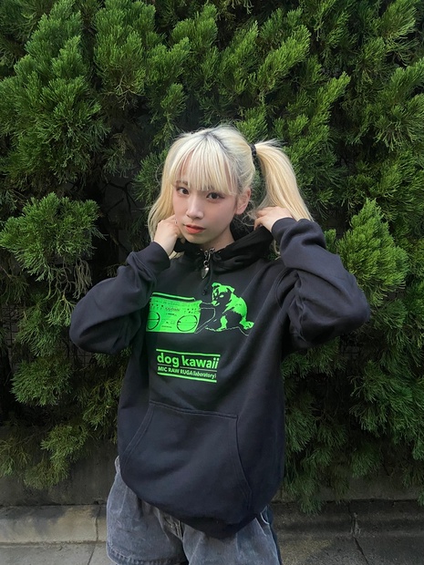 MIC RAW RUGA(laboratory)「dog kawaii」パーカー - VIDEOTHINKオフィシャルショップ - BOOTH
