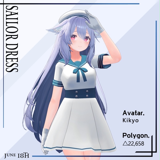[VRCHAT]Kikyo SailorDress・桔梗 セーラードレス - オルタネイティブ - BOOTH