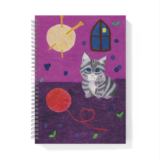 Fluffy Cat and the Gentle yarn Danceリングノート - HOTARU YOSHIDA - BOOTH