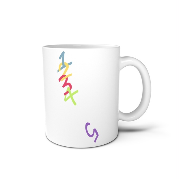 1234…5マグカップ - 8686-parucha - BOOTH