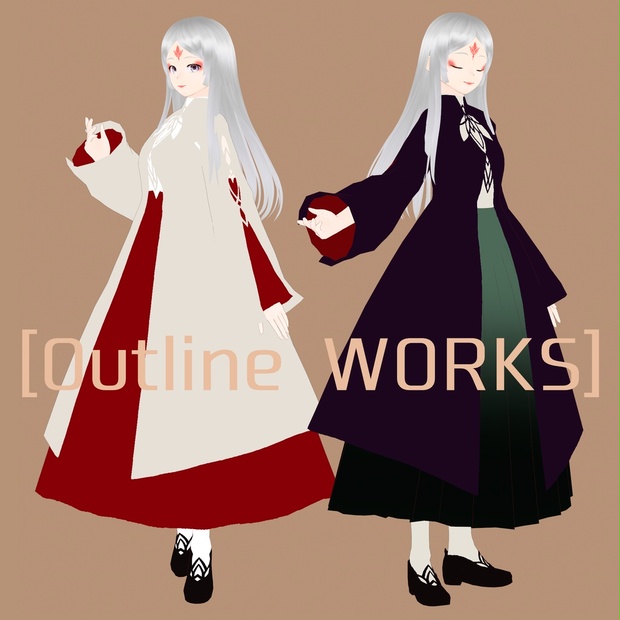 【outline works】05 VRM＆VROID - 6666669 (a.k.a. ROLOCK) - BOOTH
