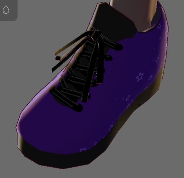Purple VRoid Shoes - ChaiDesigns - BOOTH