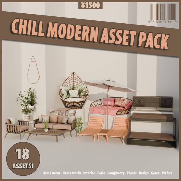 Chill Modern Asset Pack! - Asset Corner - BOOTH