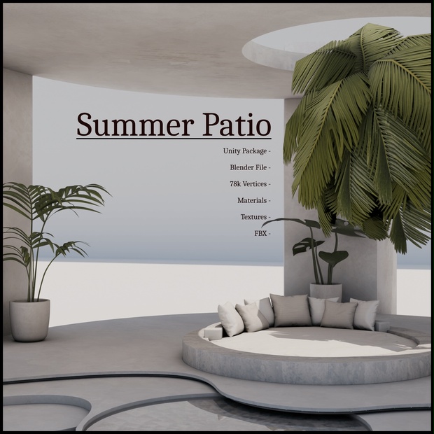 Summer Patio / Island | VRChat - Asset Corner - BOOTH