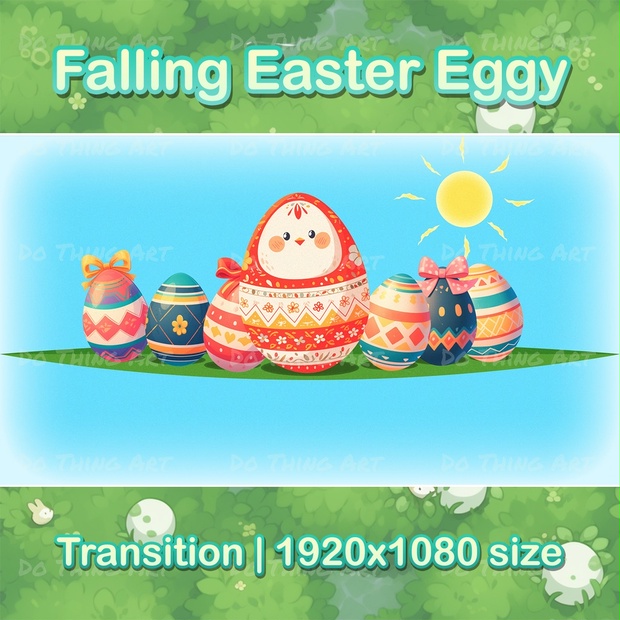 Vtuber Stream Transition | Easter Egg | Eggy Transitions | OBS Assets | Streamlabs Assets ...