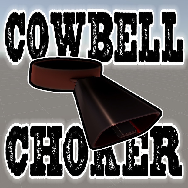 VRChat Cowbell Choker - Krunk - BOOTH