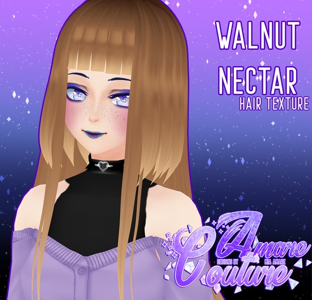 [AC] WALNUT NECTAR HAIR TEXTURE - kartikakhaos - BOOTH