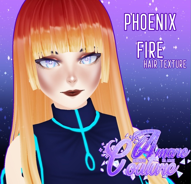 [AC] PHOENIX FIRE HAIR TEXTURE - kartikakhaos - BOOTH