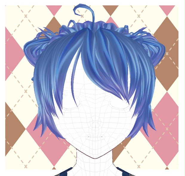 Short twin buns Vroid hair preset - ArgamaWitch - BOOTH