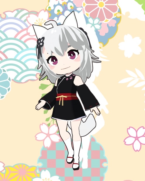 Little Fox Girl Vroid VRM Model - ArgamaWitch - BOOTH