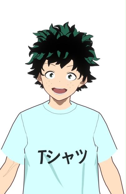 Deku from My Her oAcademia 3d Vroid Model - ArgamaWitch - BOOTH