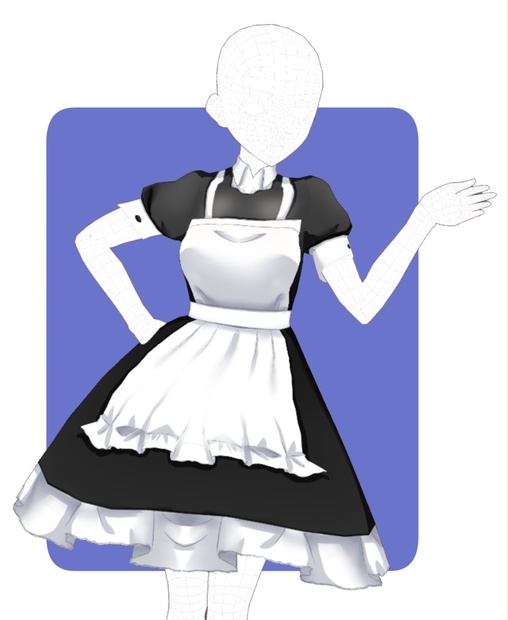 Vroid Maid Dress - ArgamaWitch - BOOTH
