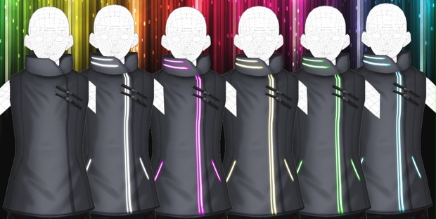 Tall collar vest top Vroid - ArgamaWitch - BOOTH