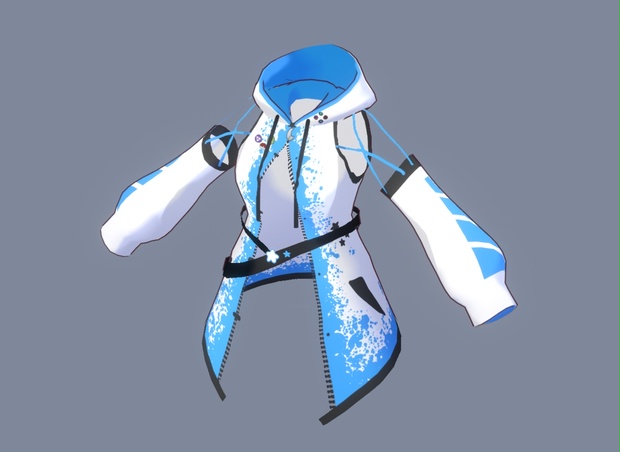 Gamer Jacket for Vroid - ArgamaWitch - BOOTH