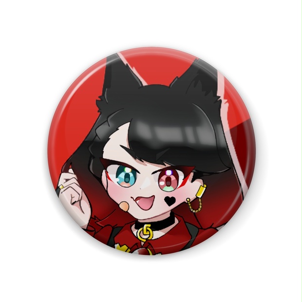 缶バッジ 新立ち絵ver. - KUOU’s MARKET🐺♥️🛍 - BOOTH