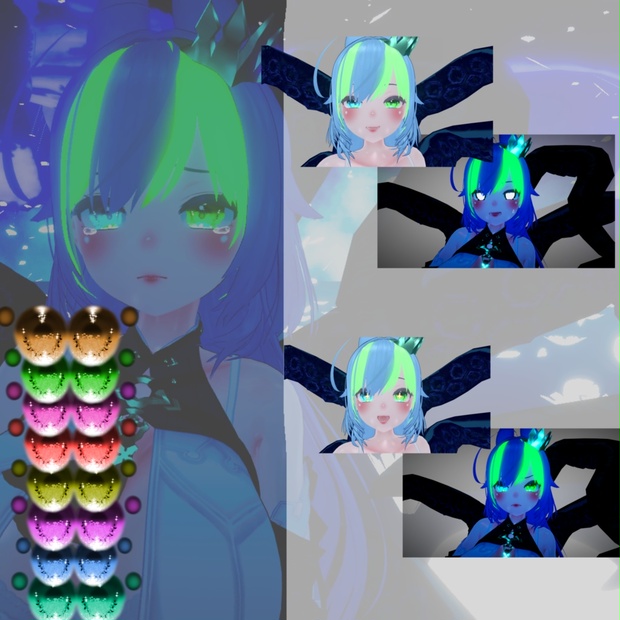 「幽怩」Yuni Makeup face , breast cleavage and eye set - >ᵥᵥ ᵥᵥ