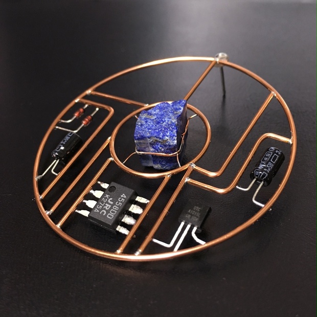 電子部品ピアス【BM-EPC-R1】 - Binary Macaron - BOOTH