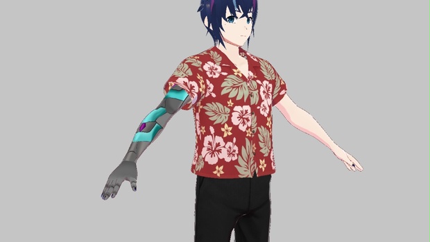 cyborg arm vroid - ilustraV - BOOTH