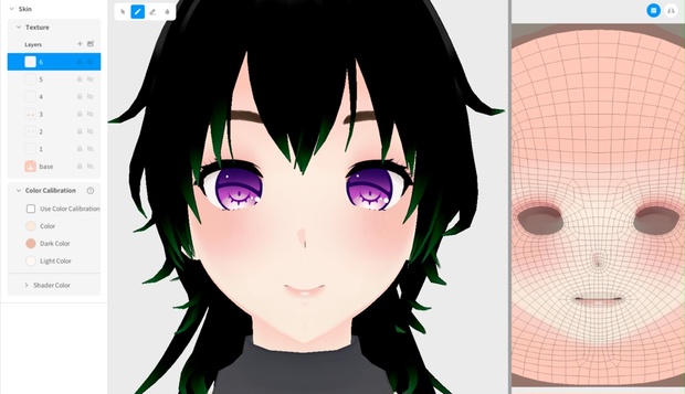 vroid skin face - vroidスキンフェイス - ilustraV - BOOTH