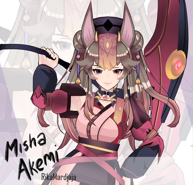 Misha Akemi [オリジナル3Dモデル] - Rika Mardjaja - BOOTH
