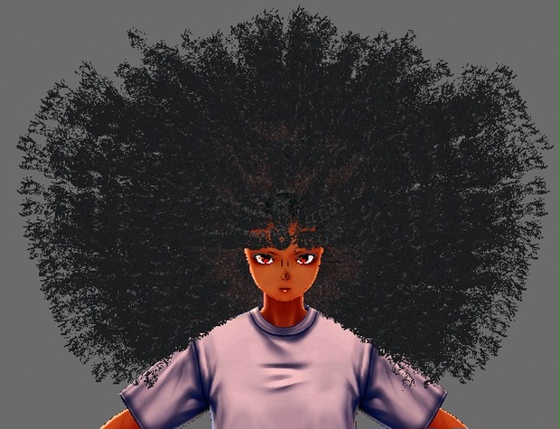 Large Curly Afro (VRoid Hair Preset Beta and Stable) - Adore Artistry ...
