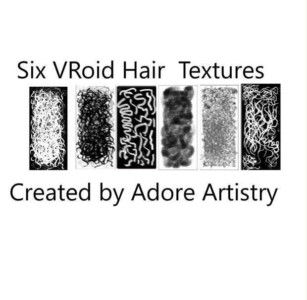 VRoid Hair Textures - Adore Artistry - BOOTH