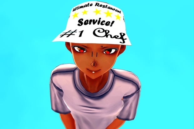 Chef Cap (VRoid Hair Preset Beta and Stable) - Adore Artistry - BOOTH