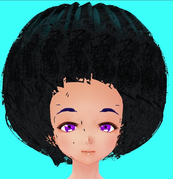 Round Afro (VRoid Hair Preset Beta and Stable) - Adore Artistry - BOOTH
