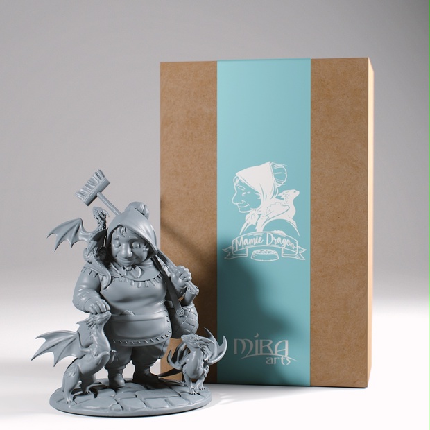 マミードラゴン Mamie Dragon - resin kit - mira-arts - BOOTH